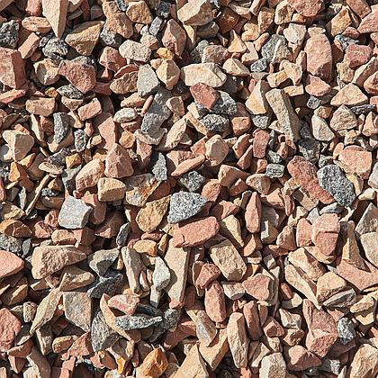 Multi-Color 1" Crushed Stone for Landscaping Projects
